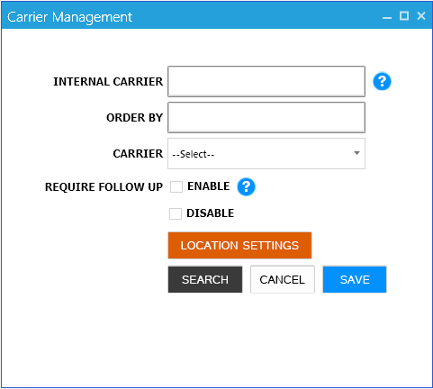 Carriers Management – Cellphone POS Documentation