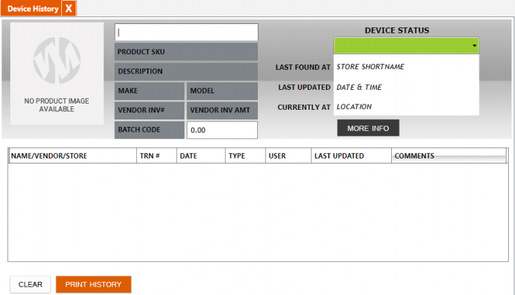 Device History – Cellphone POS Documentation