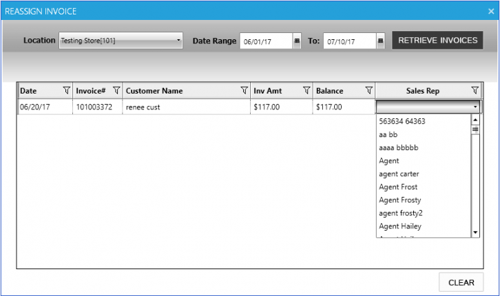 Invoice Reassign – Cellphone POS Documentation